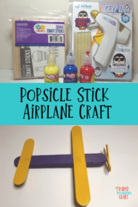 Cheap Crafts: Popsicle Stick Airplane Craft for Kids