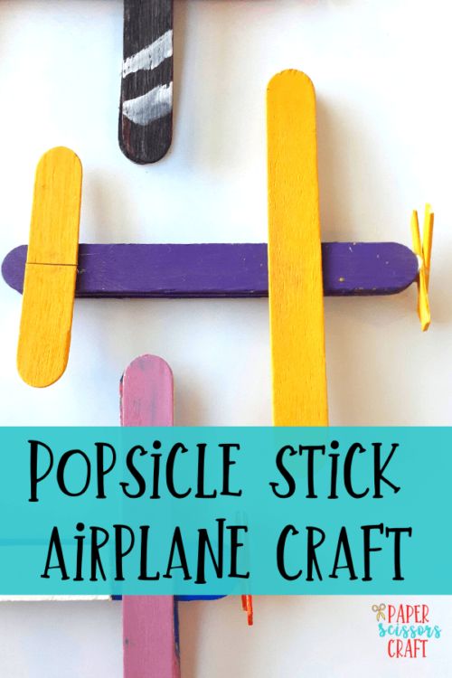 Cheap Crafts: Popsicle Stick Airplane Craft for Kids