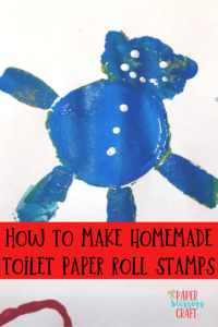 How to make homemade stamps for kids with toliet paper rolls