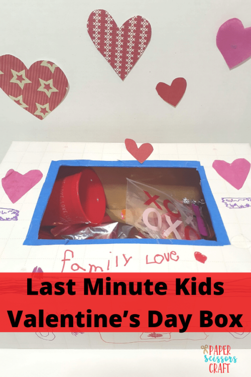 Last Minute Kids Valentine's Day Box (Quick and Easy)