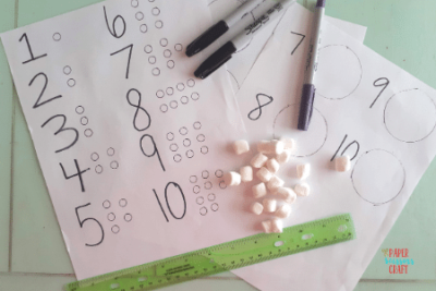 Toddler Counting Activity for Preschoolers with Free Printable