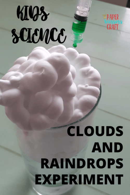 Clouds and Rain Drops Experiment: An Easy Science Experiment for Kids