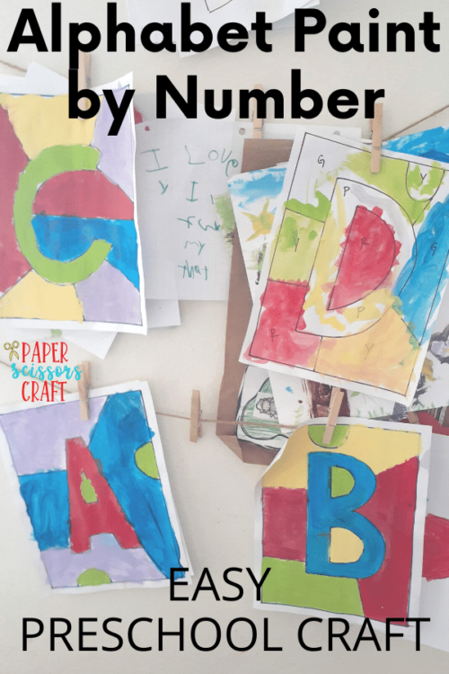 Paint By Number for Toddlers (or by Letter): Alphabet Preschool Craft ...