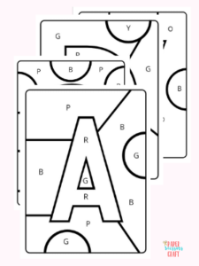 Paint by Number for Toddlers (or by letter): Alphabet Preschool Craft