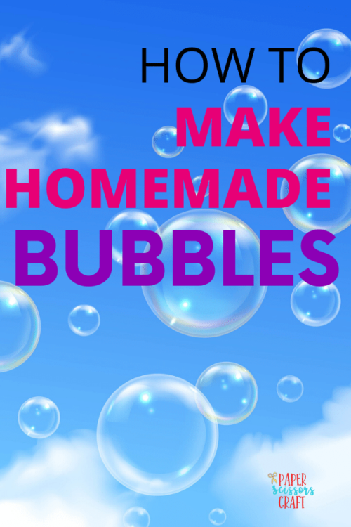 How to Make Easy Homemade Bubbles Recipe for Kids