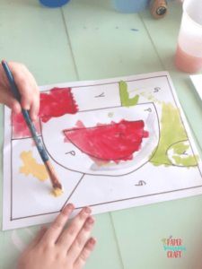 Paint by Number for Toddlers (or by letter): Alphabet Preschool Craft