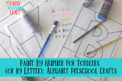 Paint By Number for Toddlers (or by Letter): Alphabet Preschool Craft ...