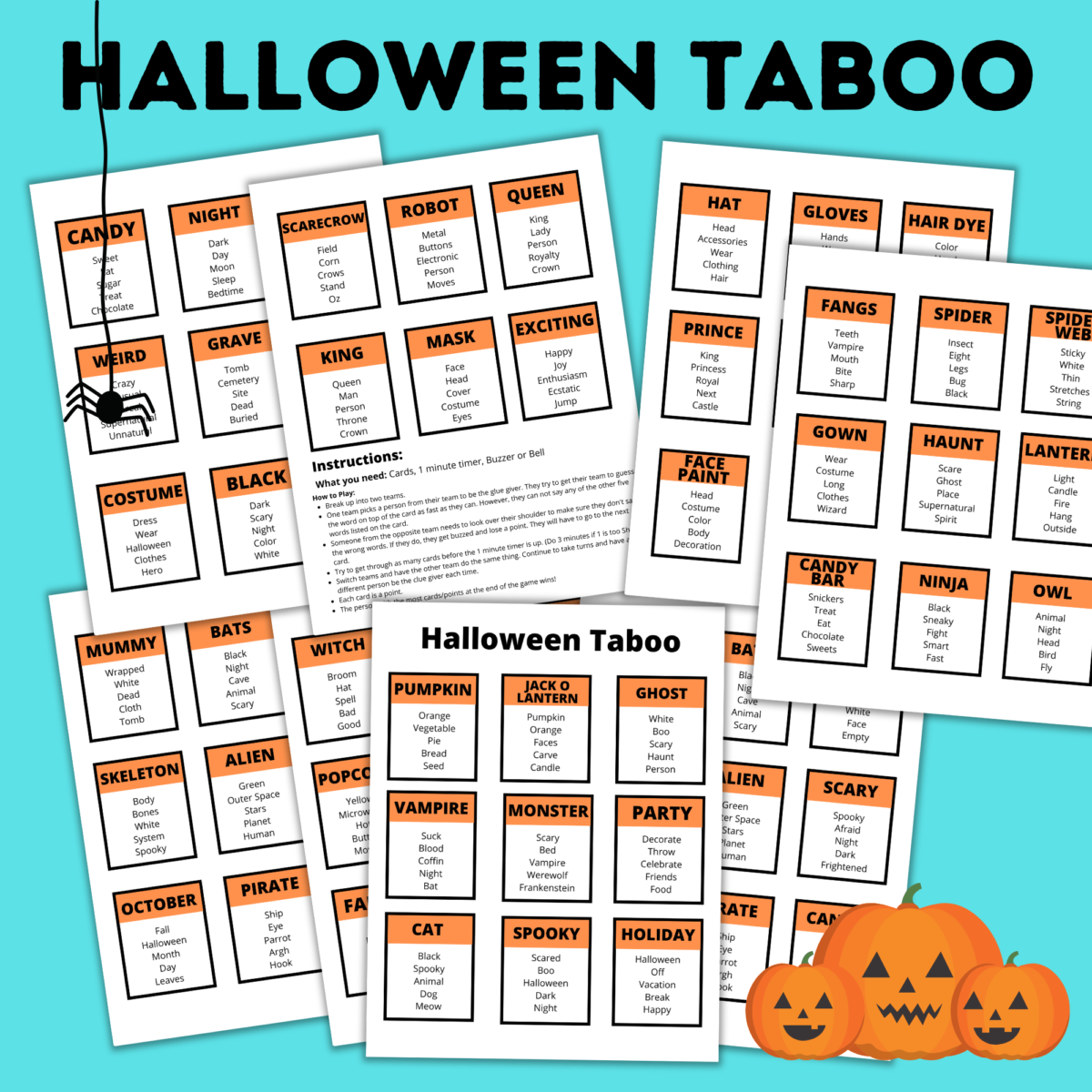 Easy and Fun Kids Halloween Games for Classrooms & Parties - Paper ...