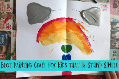 Blot Painting Craft for Kids that is Stupid Simple and Fun