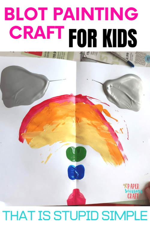 Blot Painting Craft for Kids that is Stupid Simple and Fun