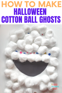 How to Make a Halloween Cotton Ball Ghost for Kids