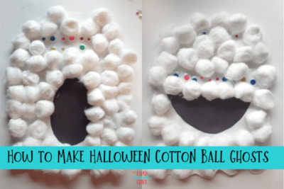 How to Make a Halloween Cotton Ball Ghost for Kids