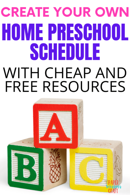How to Organize your Own Home Preschool Schedule