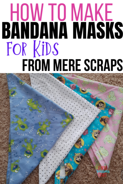 How to Make Bandana Masks for Kids from Mere Scraps