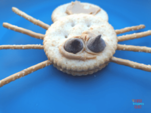 Super Easy Halloween Spider Cracker Snack for Kids