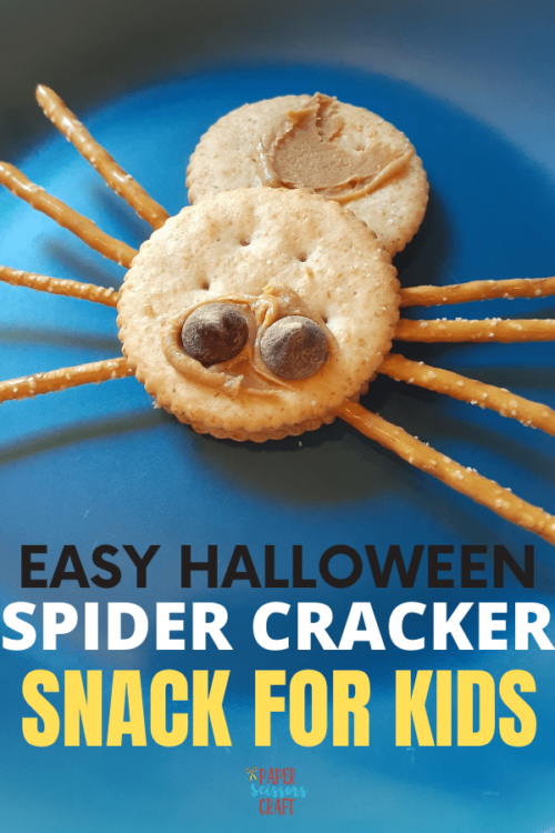 Super Easy Halloween Spider Cracker Snack for Kids