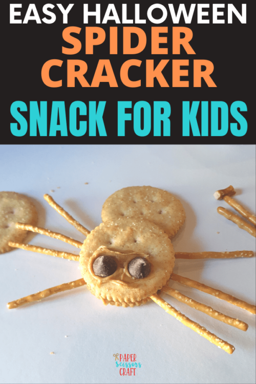 Super Easy Halloween Spider Cracker Snack for Kids