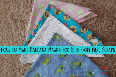 How to Make Bandana Masks for Kids from Mere Scraps