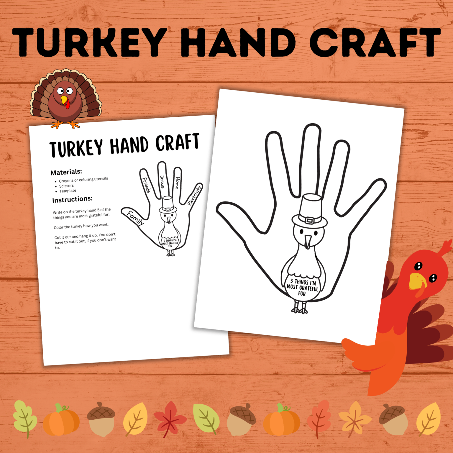 Gratitude Jar Printable Worksheet & Slips - Paper Scissors Craft