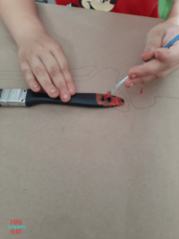 How To Make Santa Claus Paintbrush Ornaments