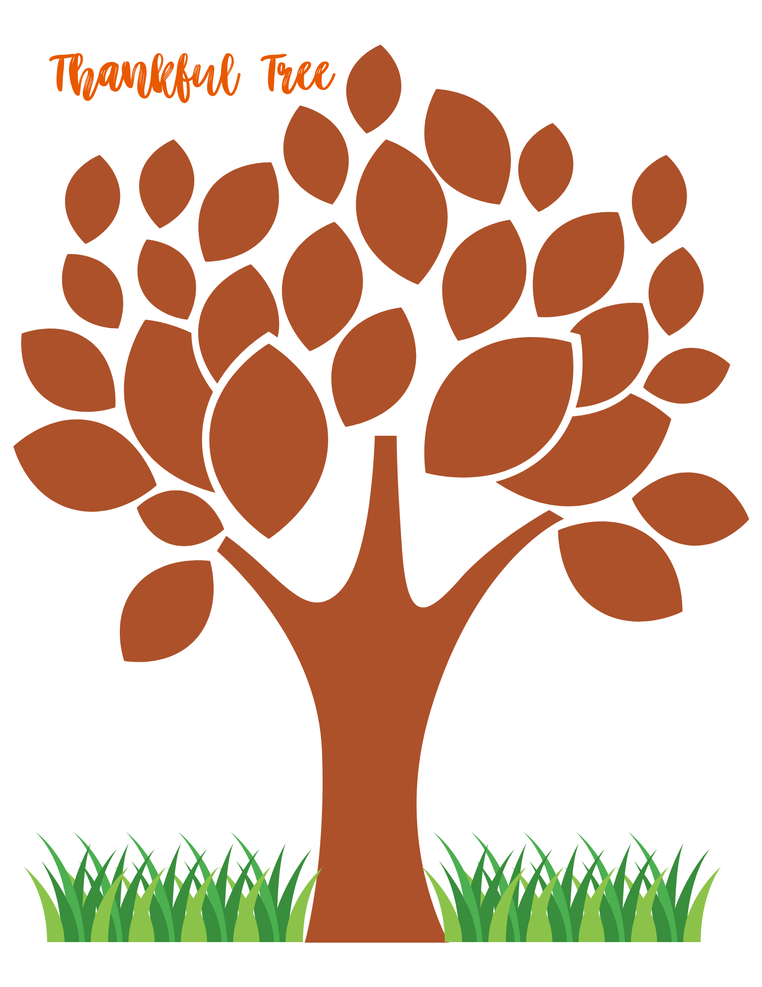 How To Make a Thankful or Gratitude Tree for Kids (Free Printable)