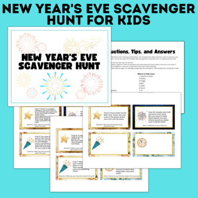 17 Happy New Year Activities For Preschool - Paper Scissors Craft