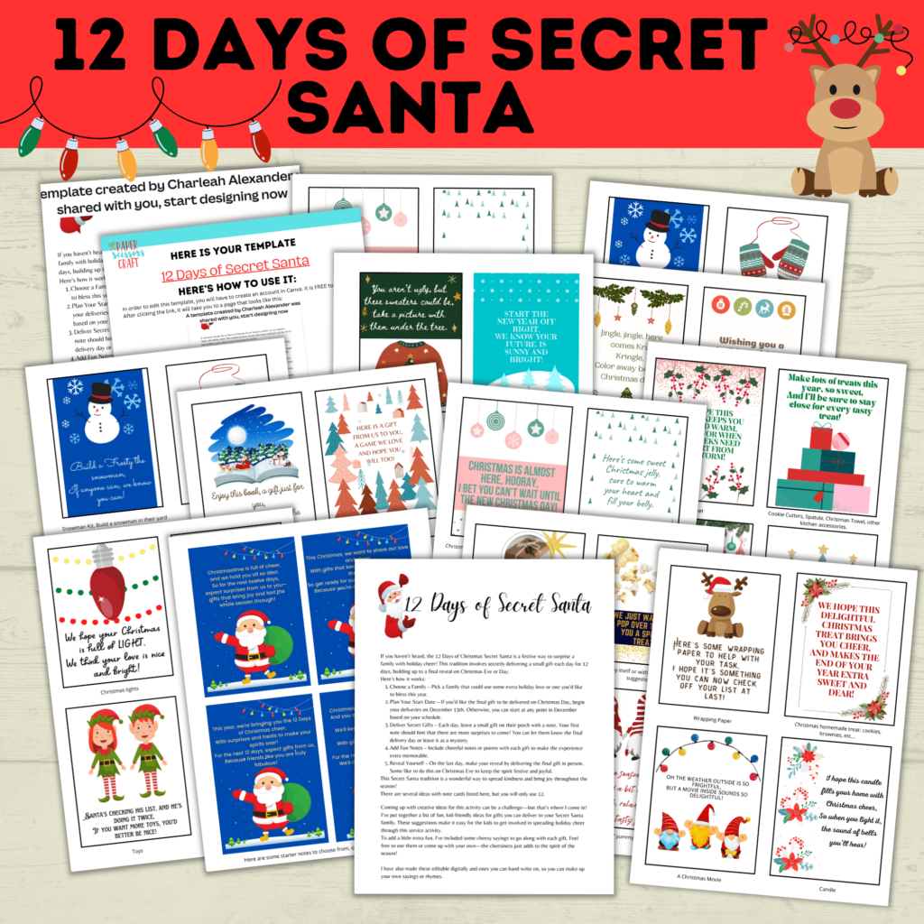 12 Days of Christmas Secret Santa Gift Ideas and Sayings