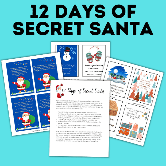 12 Days of Christmas Secret Santa Gift Ideas and Sayings