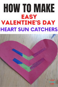 How to Make Easy Valentine's Day Heart Sun Catchers