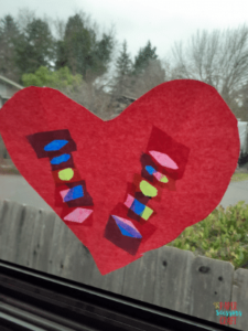How to Make Easy Valentine's Day Heart Sun Catchers