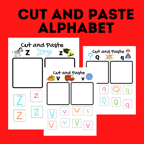 Preschool Alphabet Crafts and Activities - Paper Scissors Craft