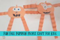 Fun Fall Paper Pumpkin People Craft for Kids