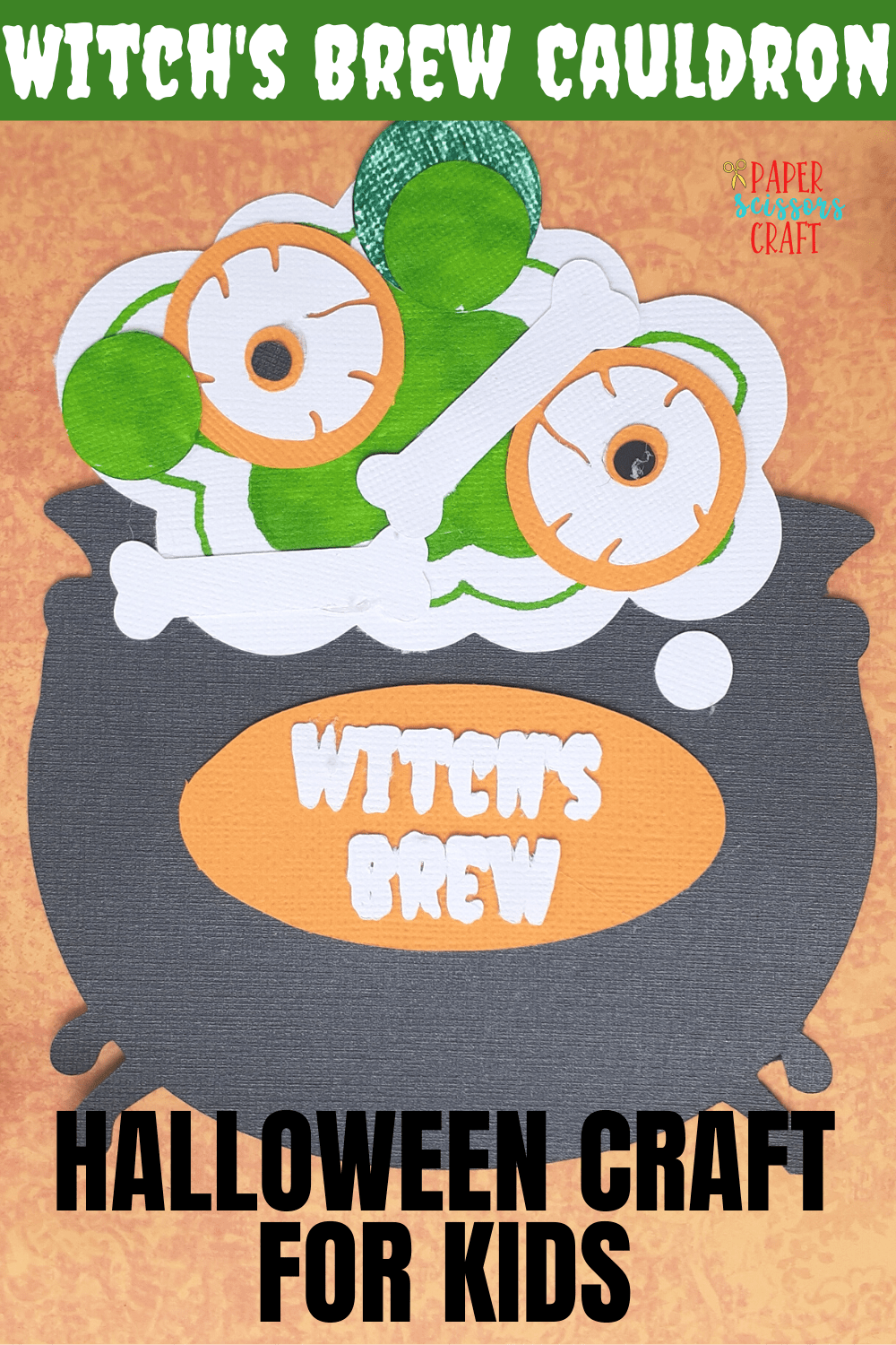 Witch's Brew Cauldron Halloween Craft for Kids