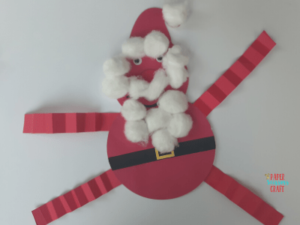 Christmas Accordion Paper Santa Claus Craft for Kids