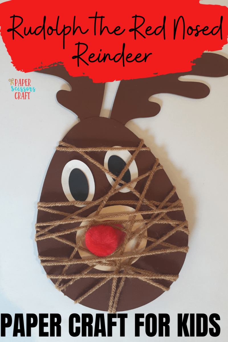 Rudolph the Red Nosed Reindeer Craft for Preschool