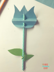 Easy Paper Tulip Craft for Kids with Free Template