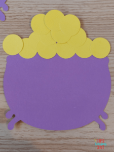 St. Patrick's Day Pot of Gold Craft for Kids with FREE Template
