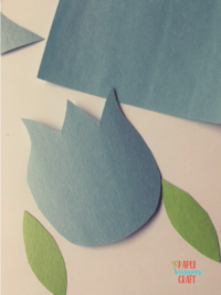 Easy Paper Tulip Craft for Kids with Free Template