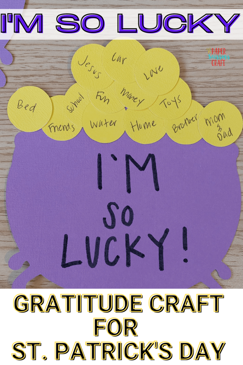 St. Patrick's Day Pot of Gold Craft for Kids with FREE Template