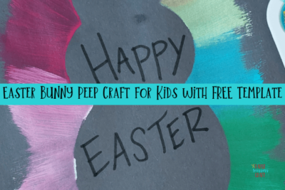 Easter Bunny Peep Craft for Kids with Free Template