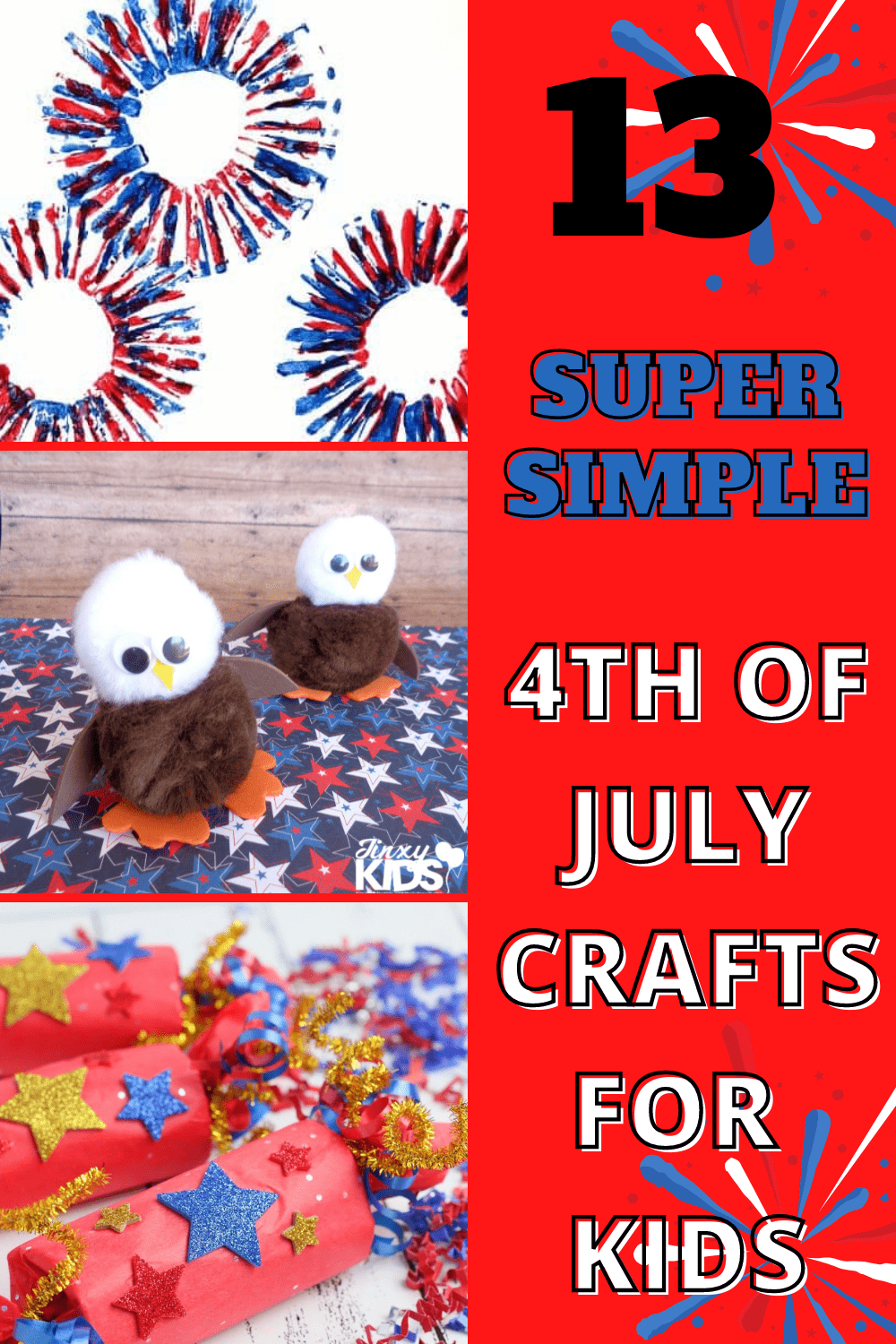 13 Super Simple 4th of July Holiday Crafts for Kids and Toddlers