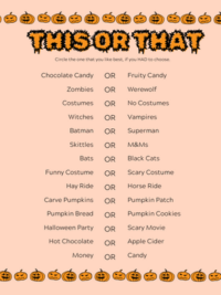 Halloween This Or That Questions Game For Kids - Paper Scissors Craft