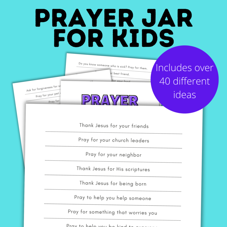 Prayer Cube Printable Template: A Fun Church Craft - Paper Scissors Craft