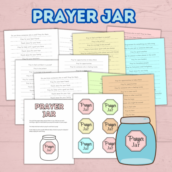 Prayer Jar Printable With Prompts & Prayer Ideas - Paper Scissors Craft