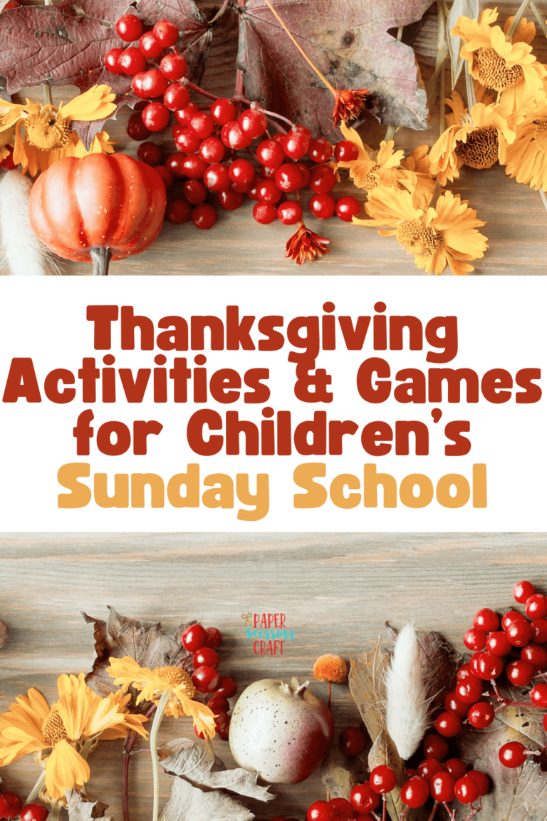 11 Thanksgiving Activities & Games for Children’s Sunday School - Paper ...