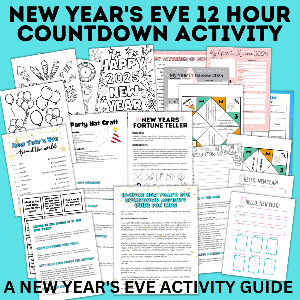 17 Happy New Year Activities For Preschool - Paper Scissors Craft