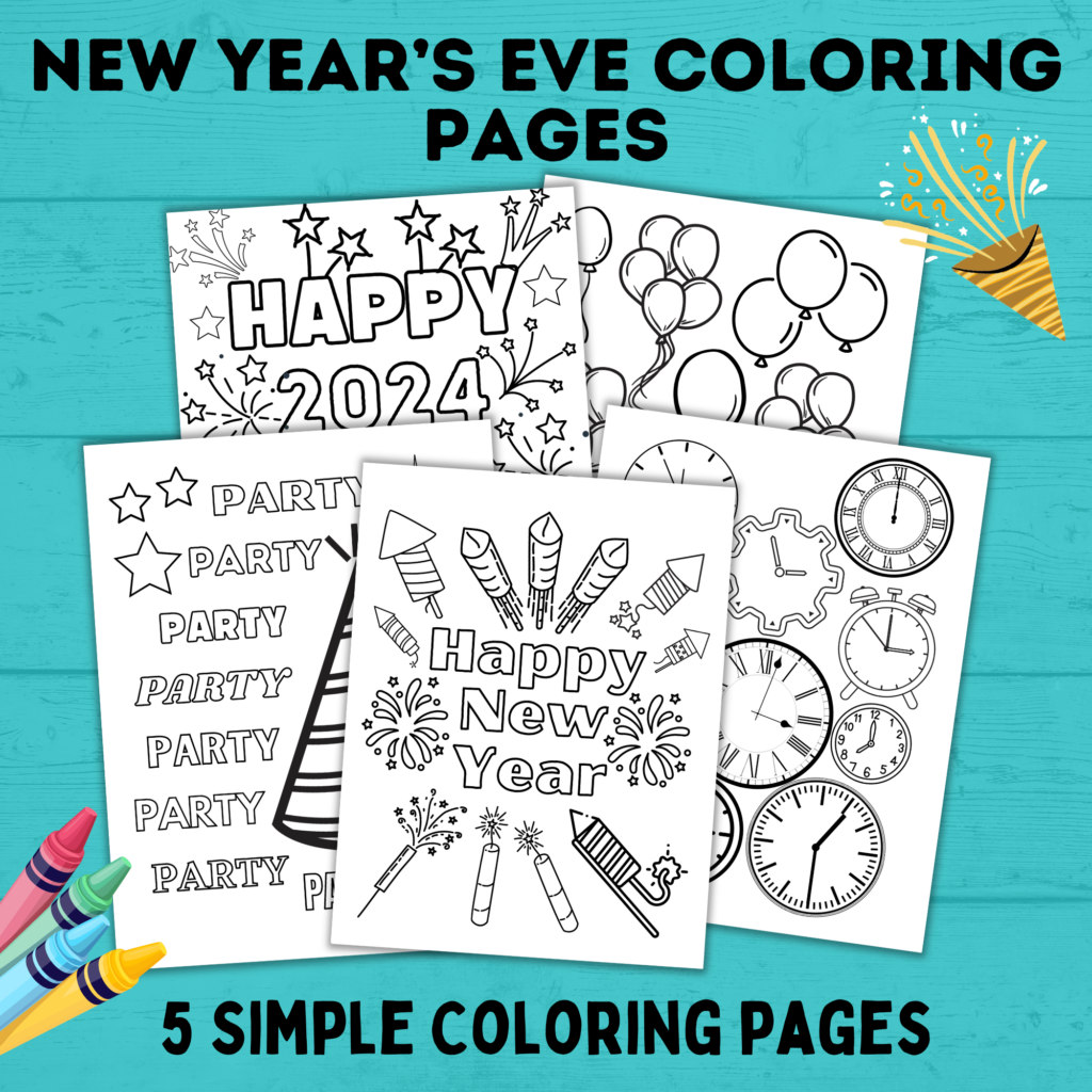 17 Happy New Year Activities For Preschool - Paper Scissors Craft