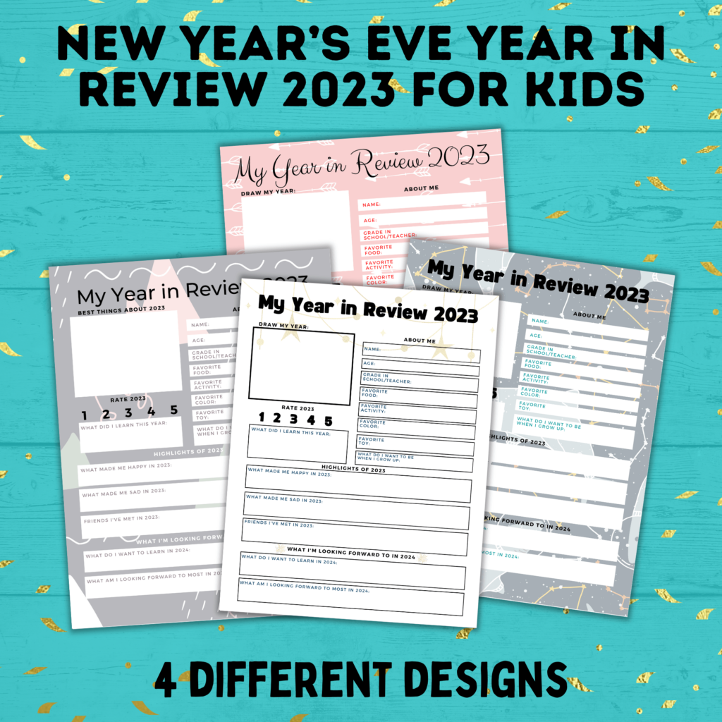 29 New Year’s Eve Hourly Countdown Activities For Kids - Paper Scissors ...