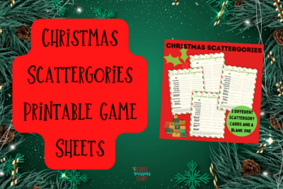Christmas Scattergories Printable Game Sheets - Paper Scissors Craft