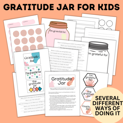 Gratitude Jar Printable Worksheet & Slips - Paper Scissors Craft